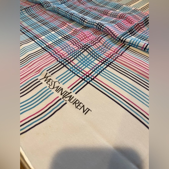 Yves Saint Laurent | Accessories | Ysl 3x30 Silk Scarf By Yves Saint ...